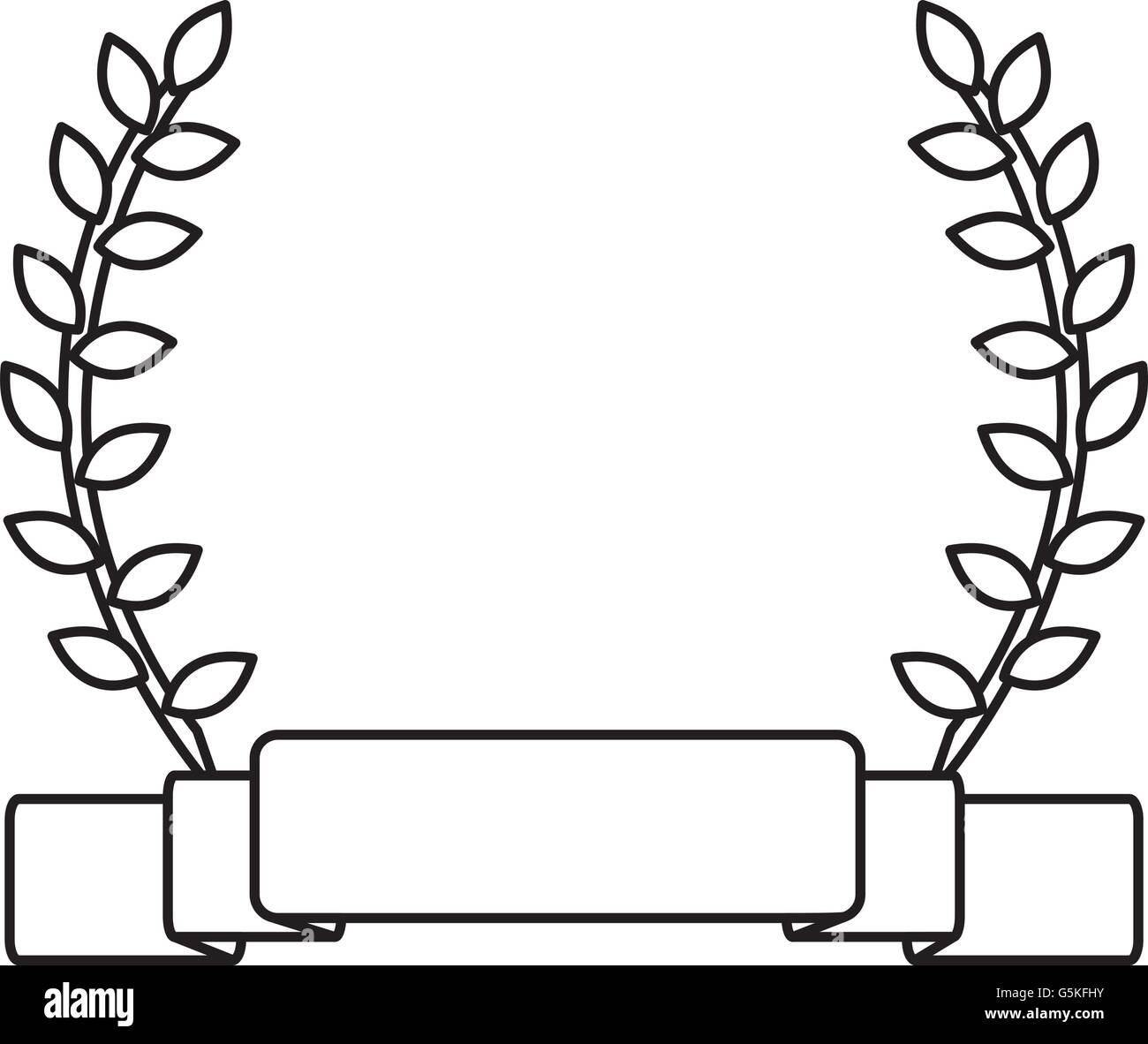 laurel wreath and banner Stock Vector Image & Art - Alamy