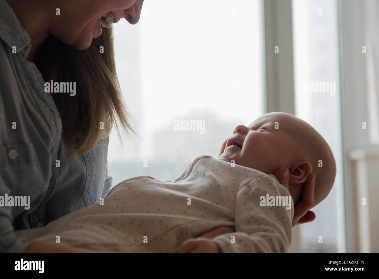 Mother admiring baby child hi-res stock photography and images - Alamy