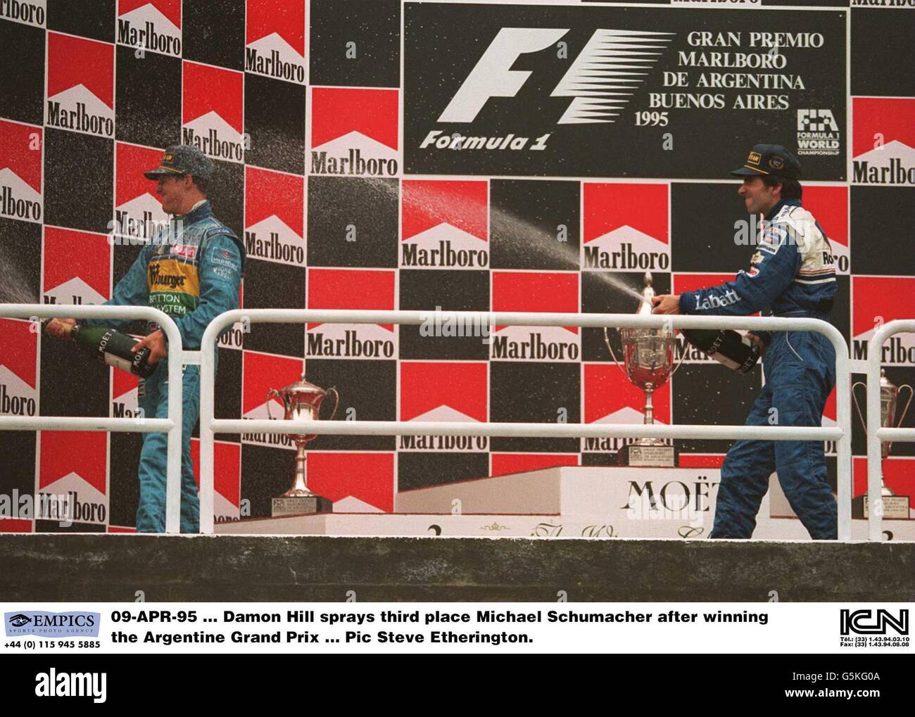 Michael schumacher and damon hill hi-res stock photography and images - Alamy