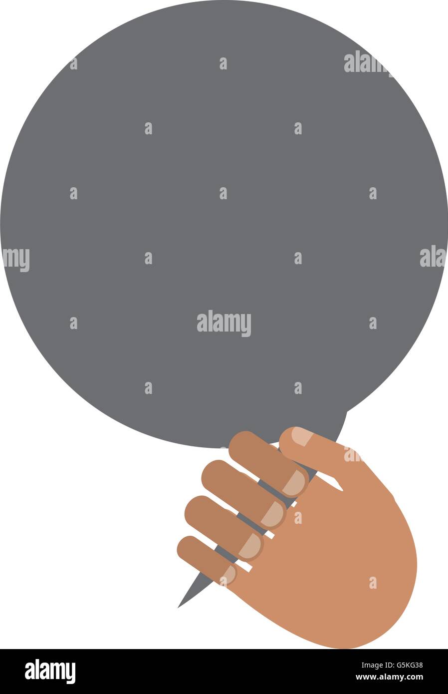 hand and conversation bubble Stock Vector Image & Art - Alamy