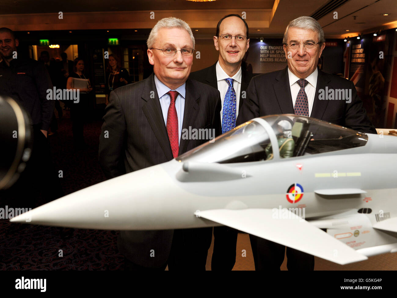 (Left to right) Ian King BAE Systems Chief Executive, John Cridland ...
