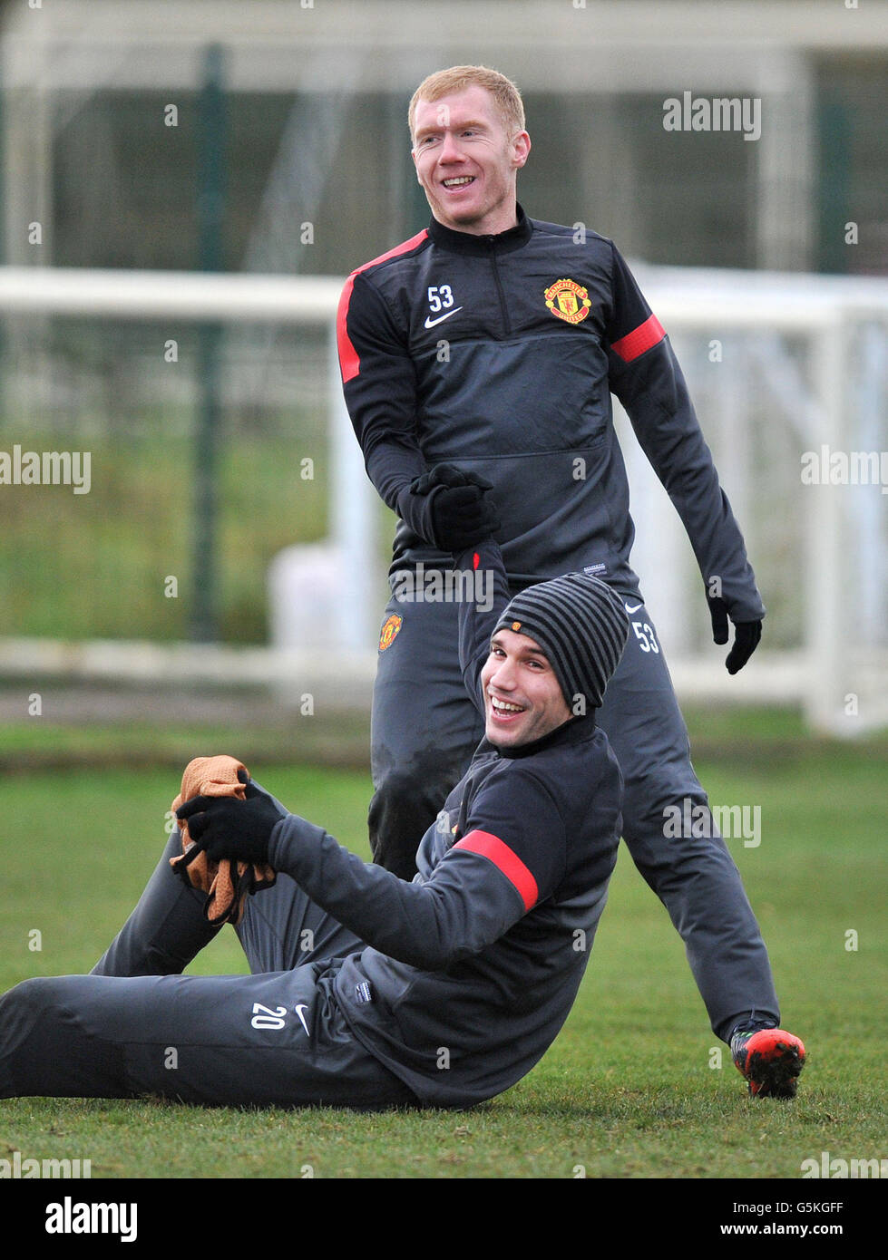 Carrington training ground united hi-res stock photography and images ...