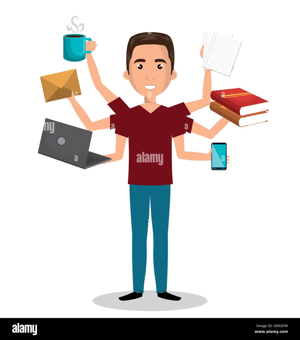 busy person design Stock Vector Image & Art - Alamy