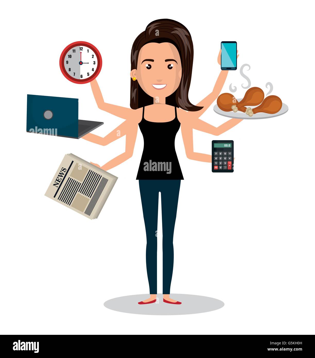 Busy Person Design Stock Vector Image Art Alamy busy-person-design-stock-vector-image-art-alamy