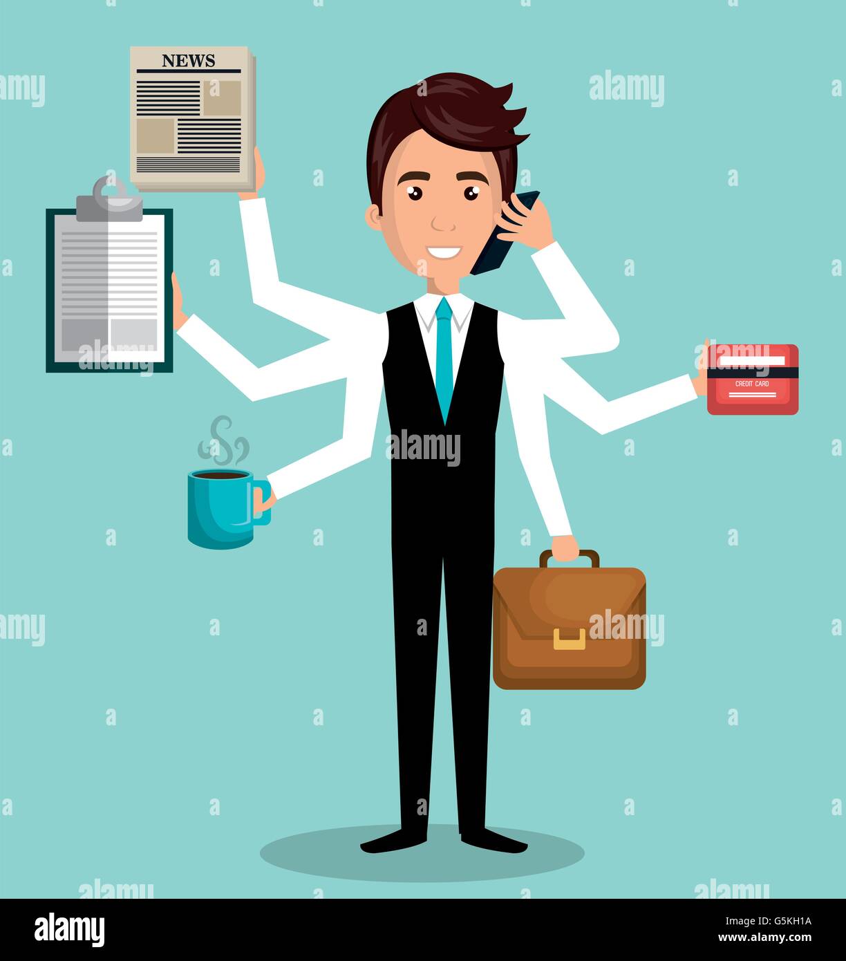 busy person design Stock Vector Image & Art - Alamy