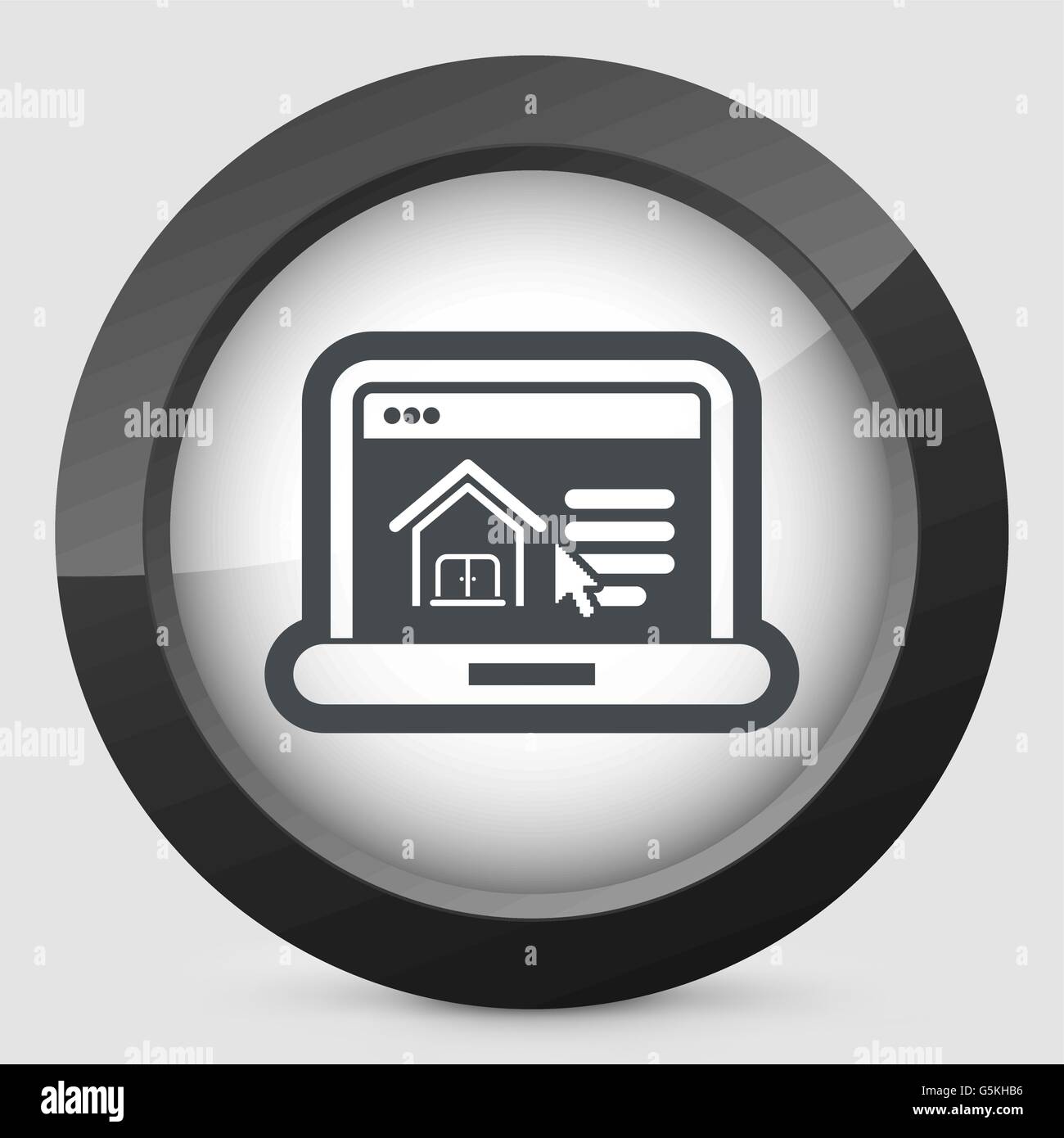 Real estate website icon Stock Vector Image & Art - Alamy