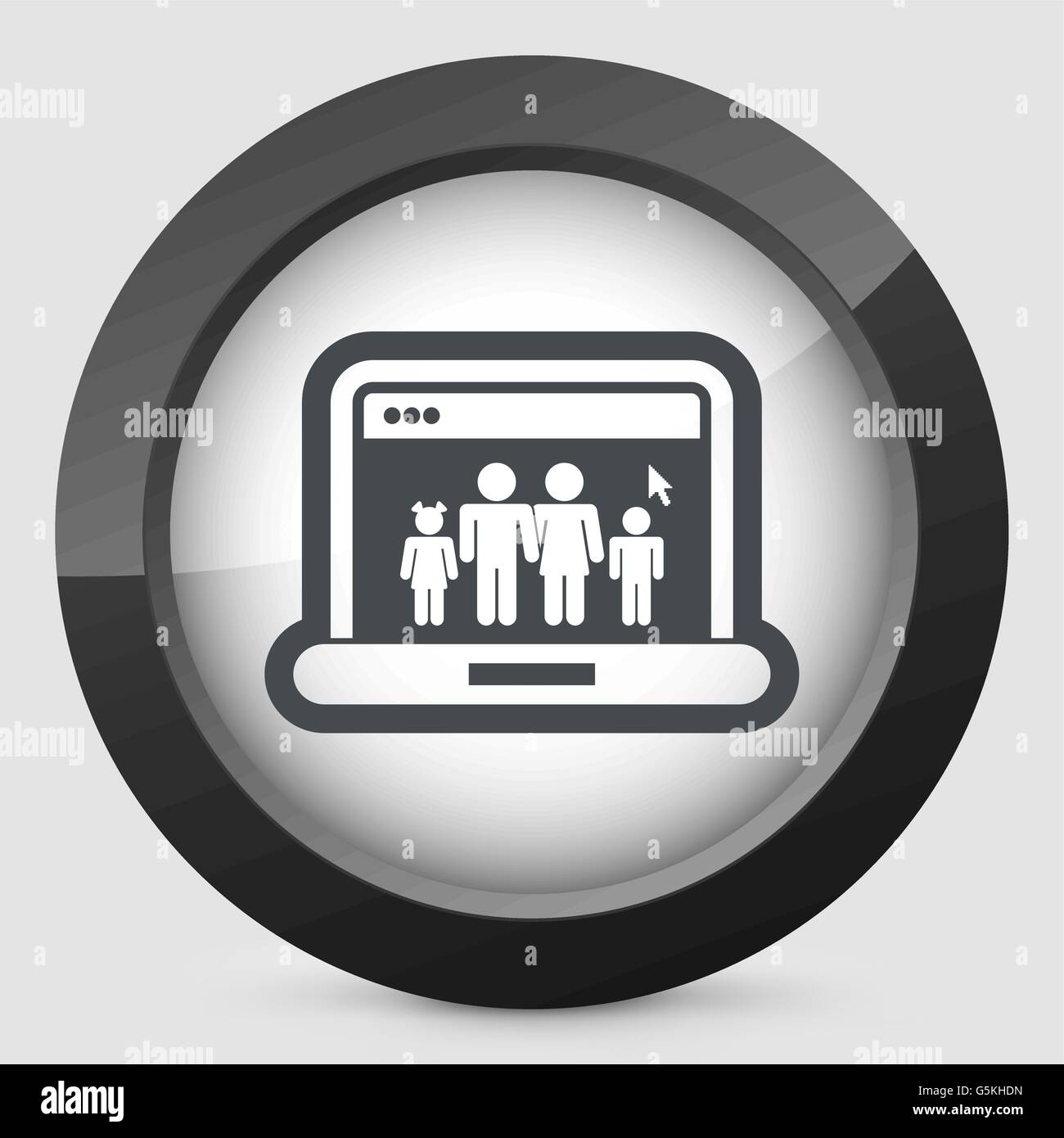 Child browsing the web Stock Vector Images - Alamy