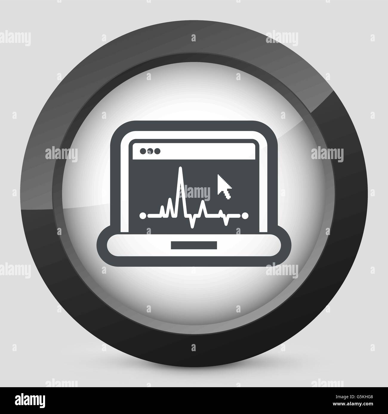 EKG on computer screen Stock Vector Image & Art - Alamy