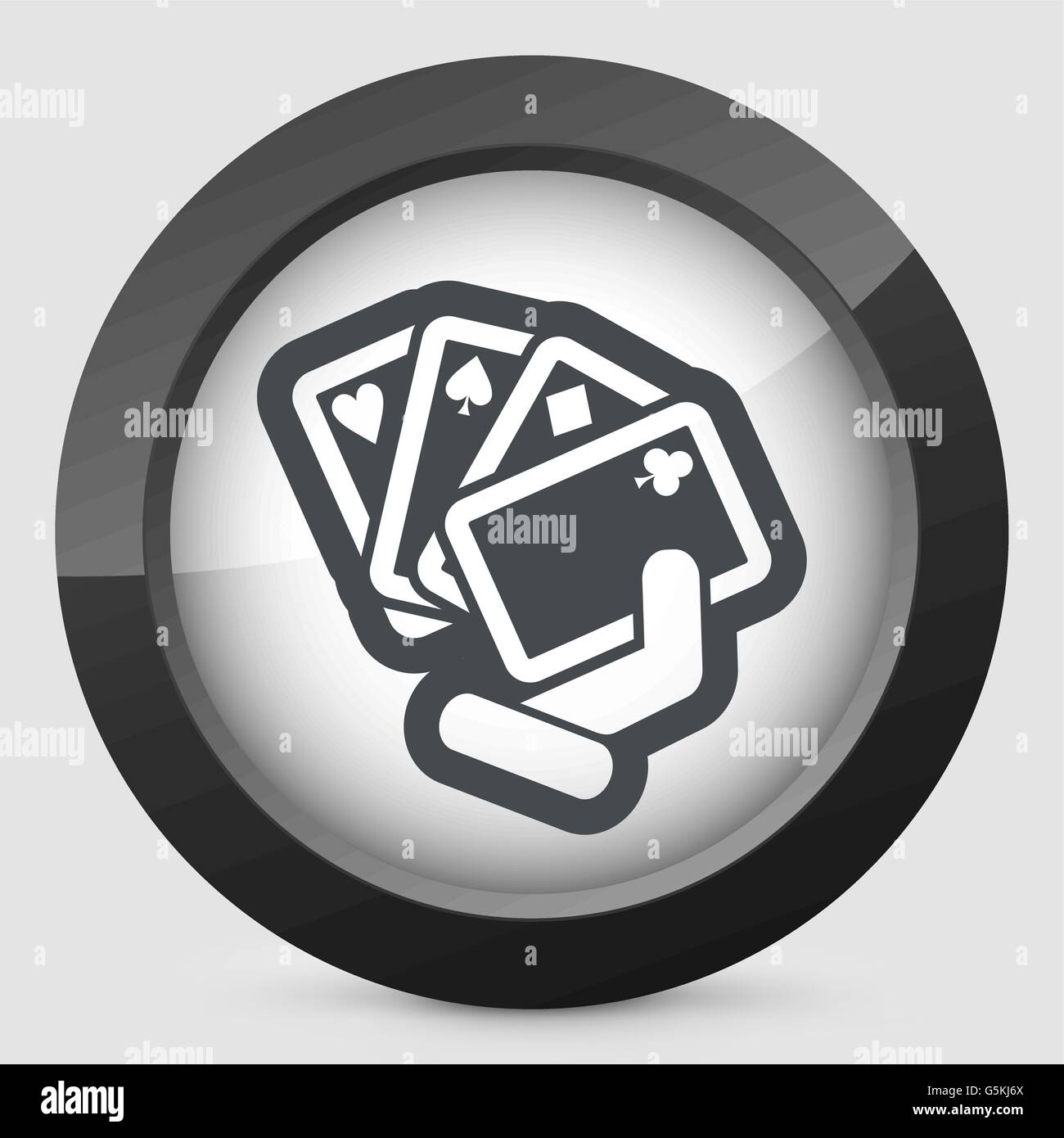 Poker game icon hi-res stock photography and images - Alamy