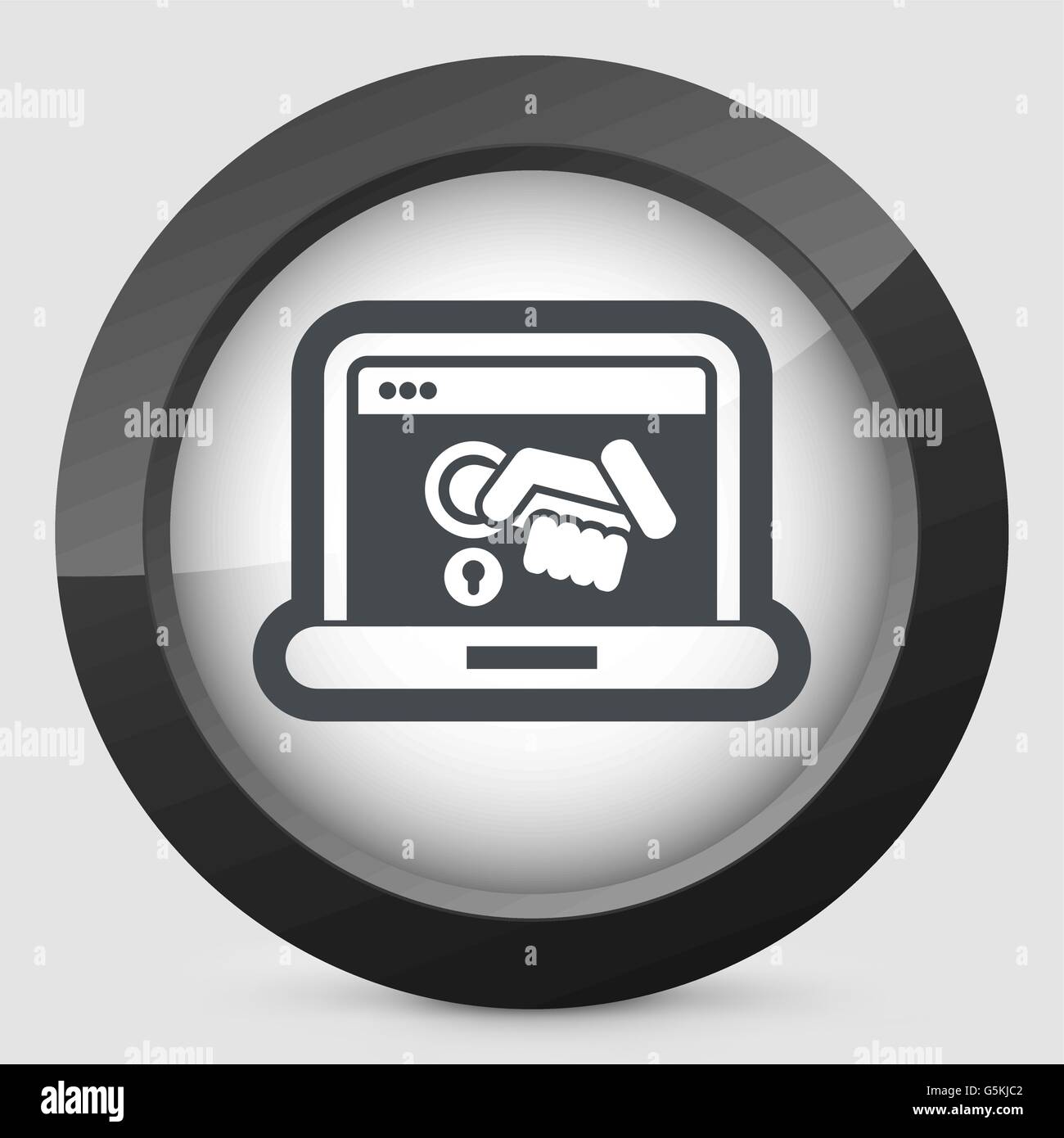Computer privacy concept icon Stock Vector Image & Art - Alamy