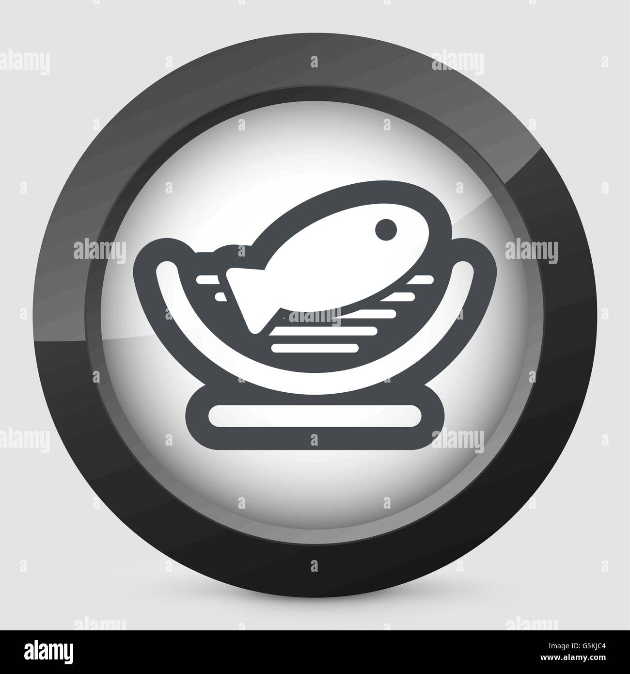 Dish of fish icon Stock Vector Image & Art - Alamy
