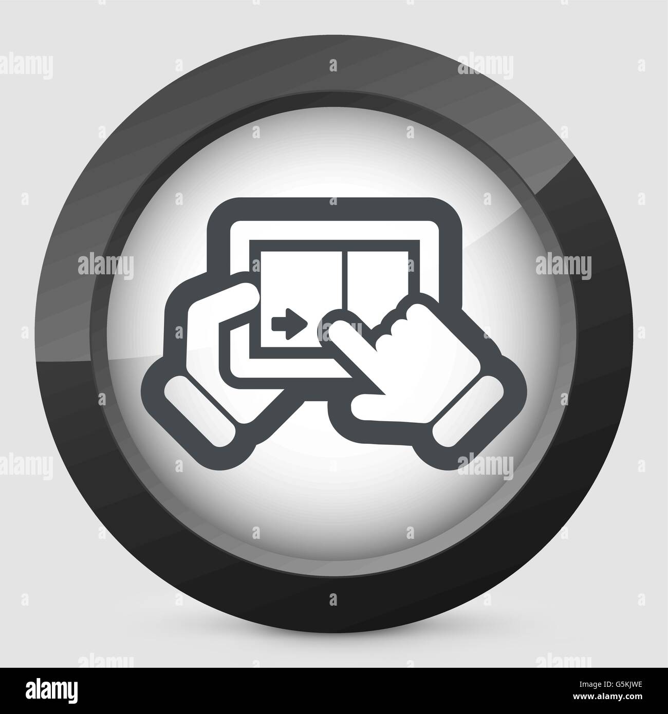 Touchscreen sliding icon Stock Vector Image & Art - Alamy