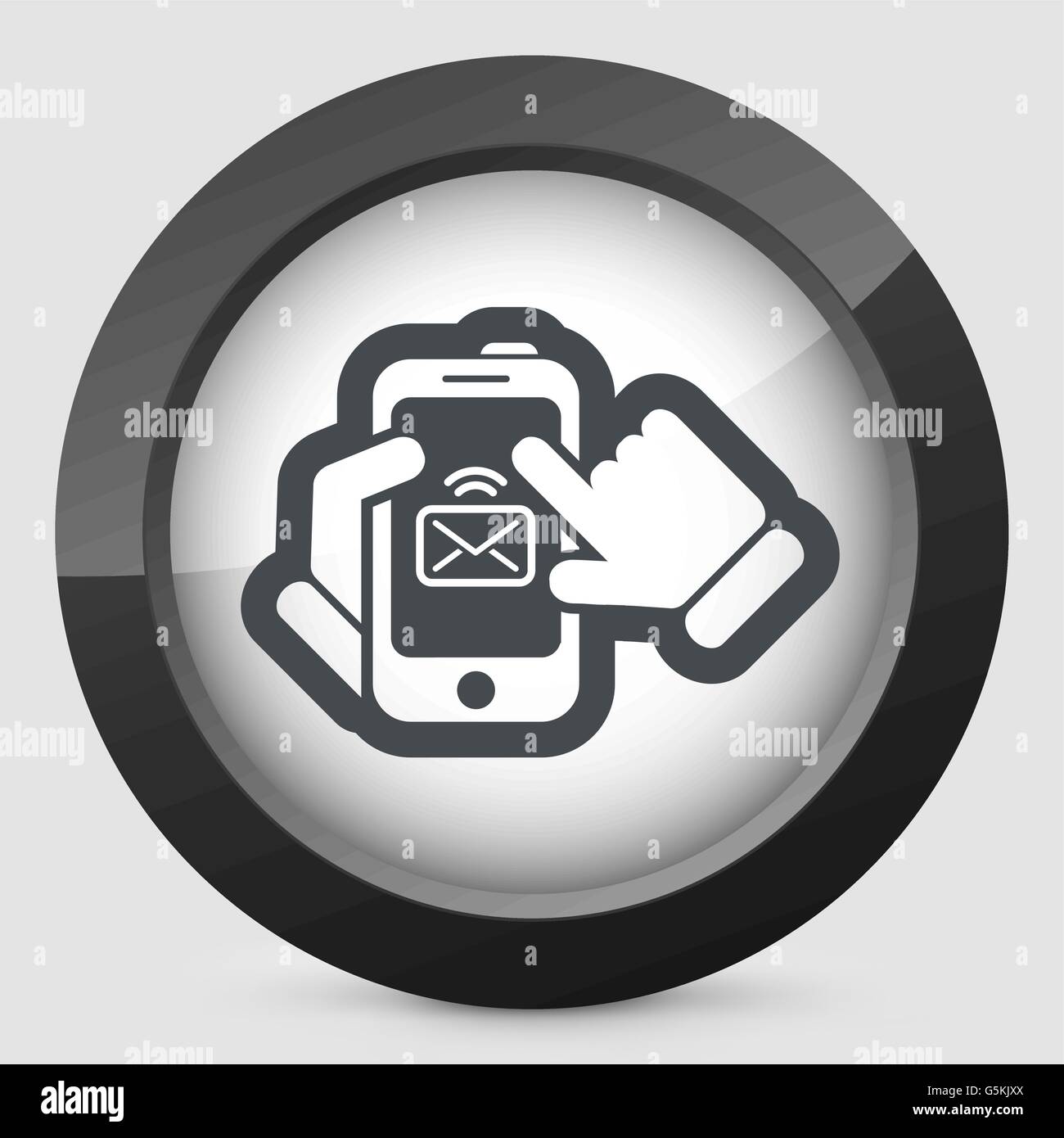 Smartphone mail icon Stock Vector Image & Art - Alamy