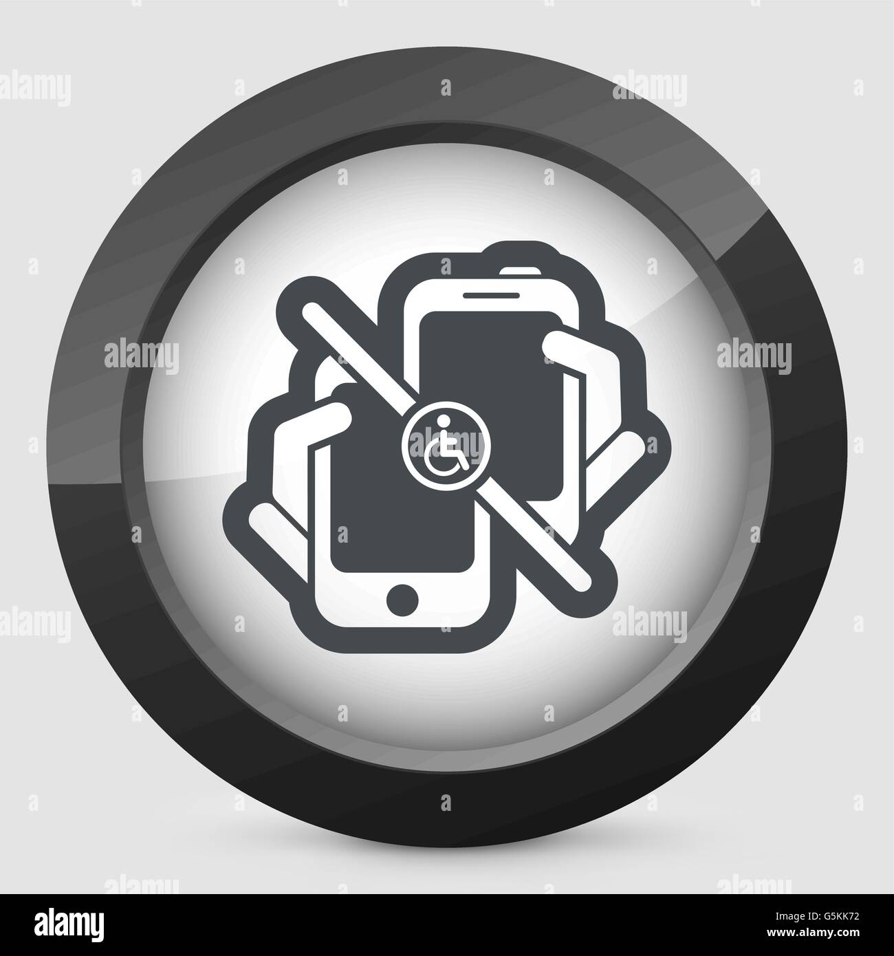 Handicap tablet connection Stock Vector Image & Art - Alamy