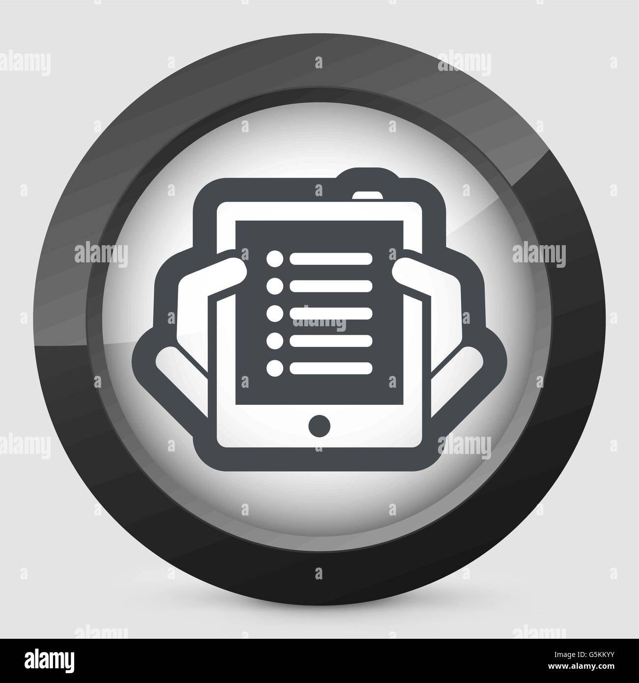 Tablet list icon Stock Vector Image & Art - Alamy