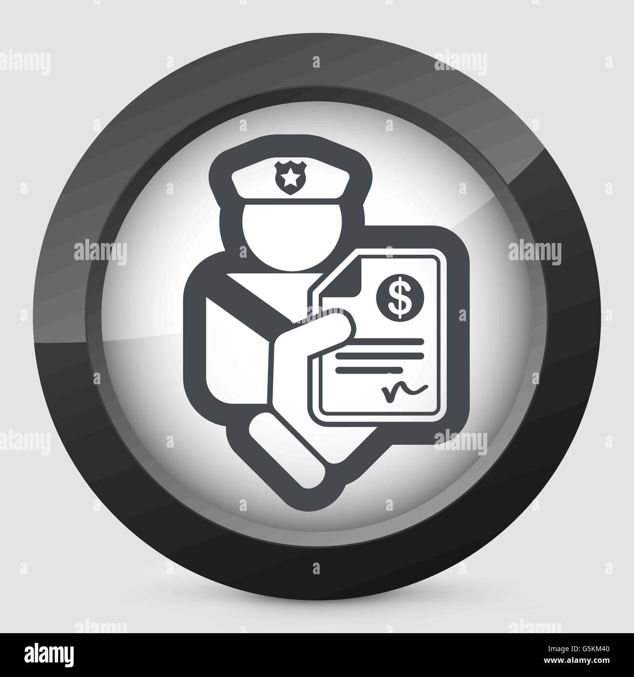 Fine notification Stock Vector Images - Alamy