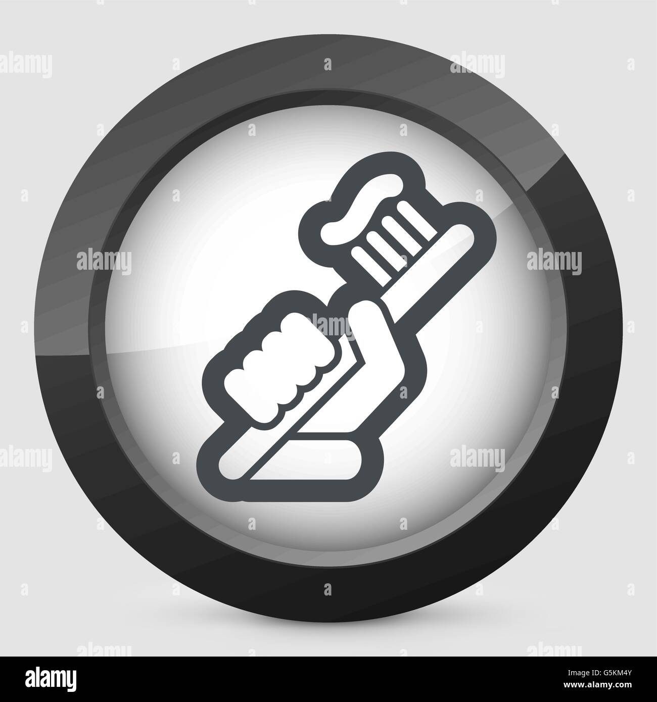 Hand holding toothpaste and toothbrush Stock Vector Image & Art - Alamy