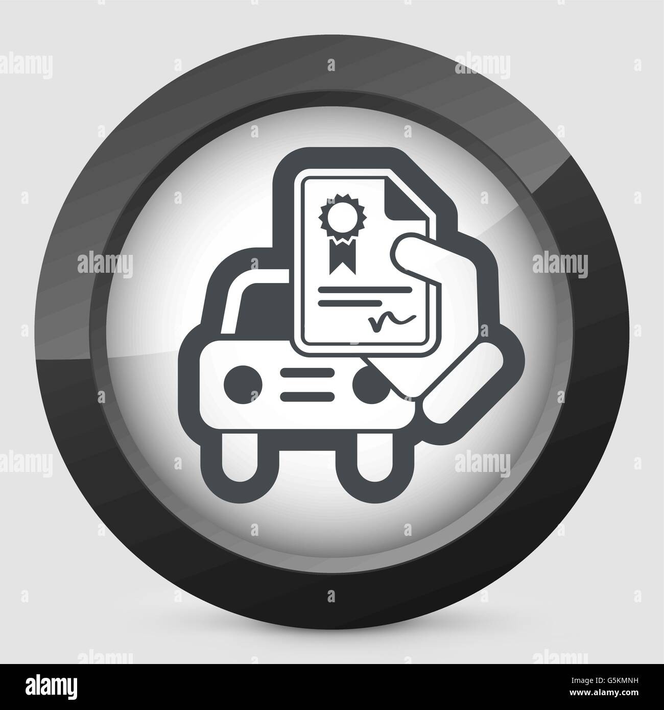 Car certificate icon hi-res stock photography and images - Alamy