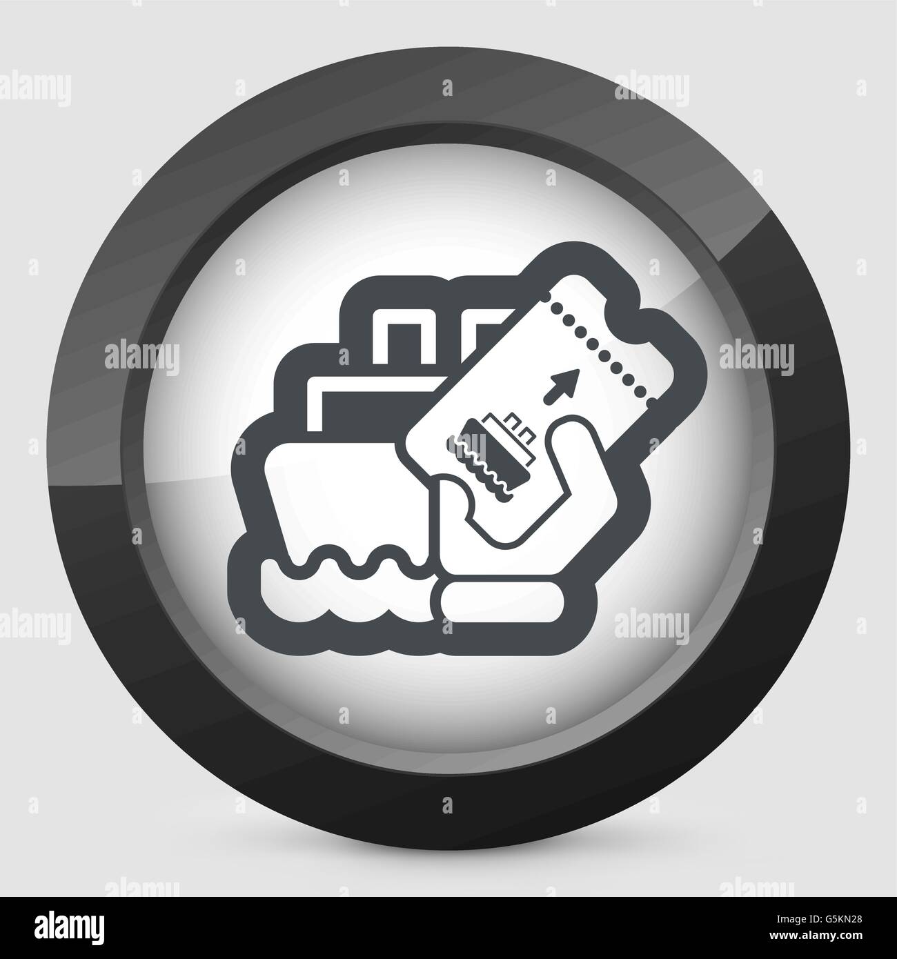 Cruise ship passenger with ticket Stock Vector Images - Alamy