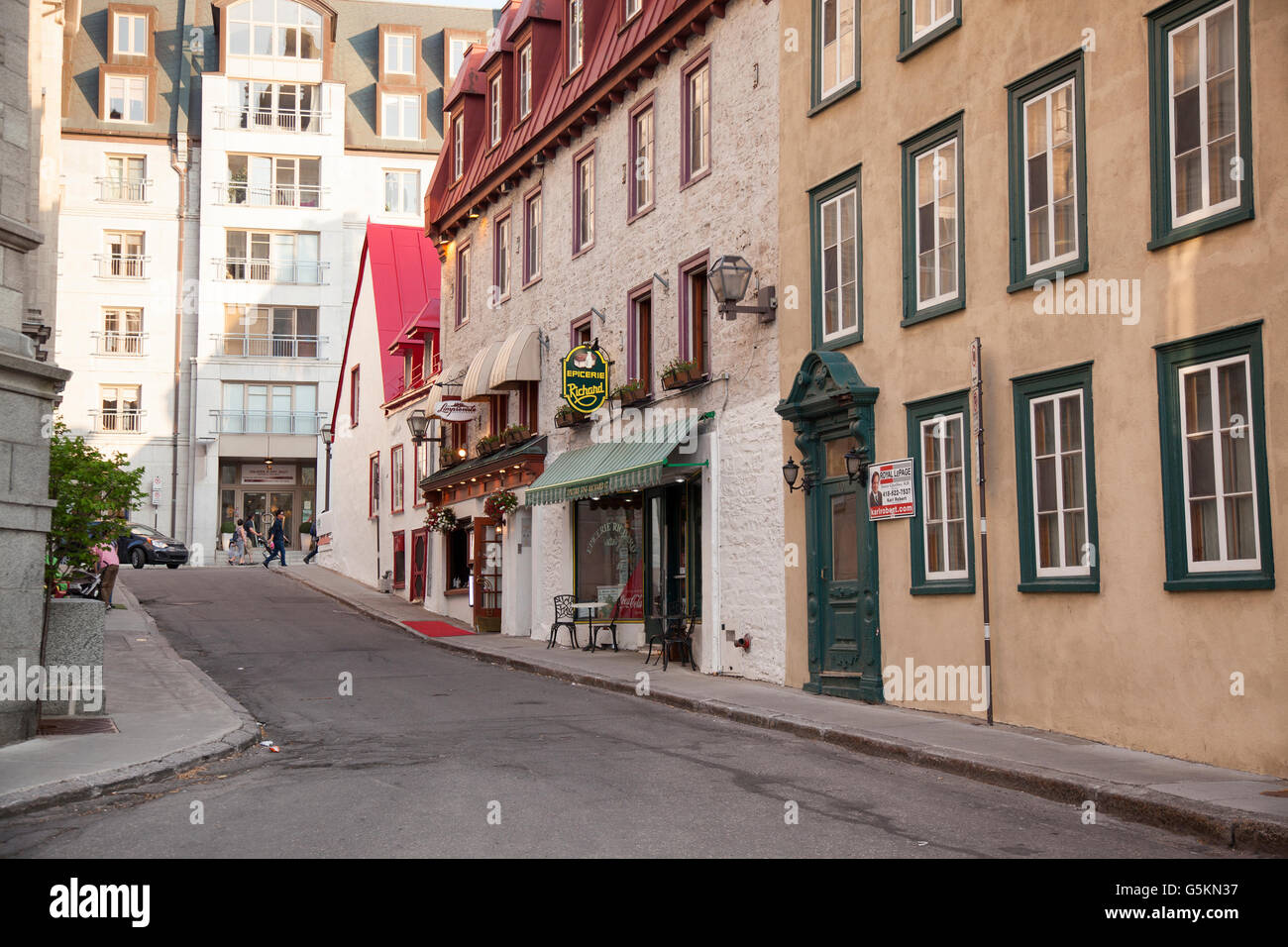old and historic Quebec City is lined with quaint shops in historic ...