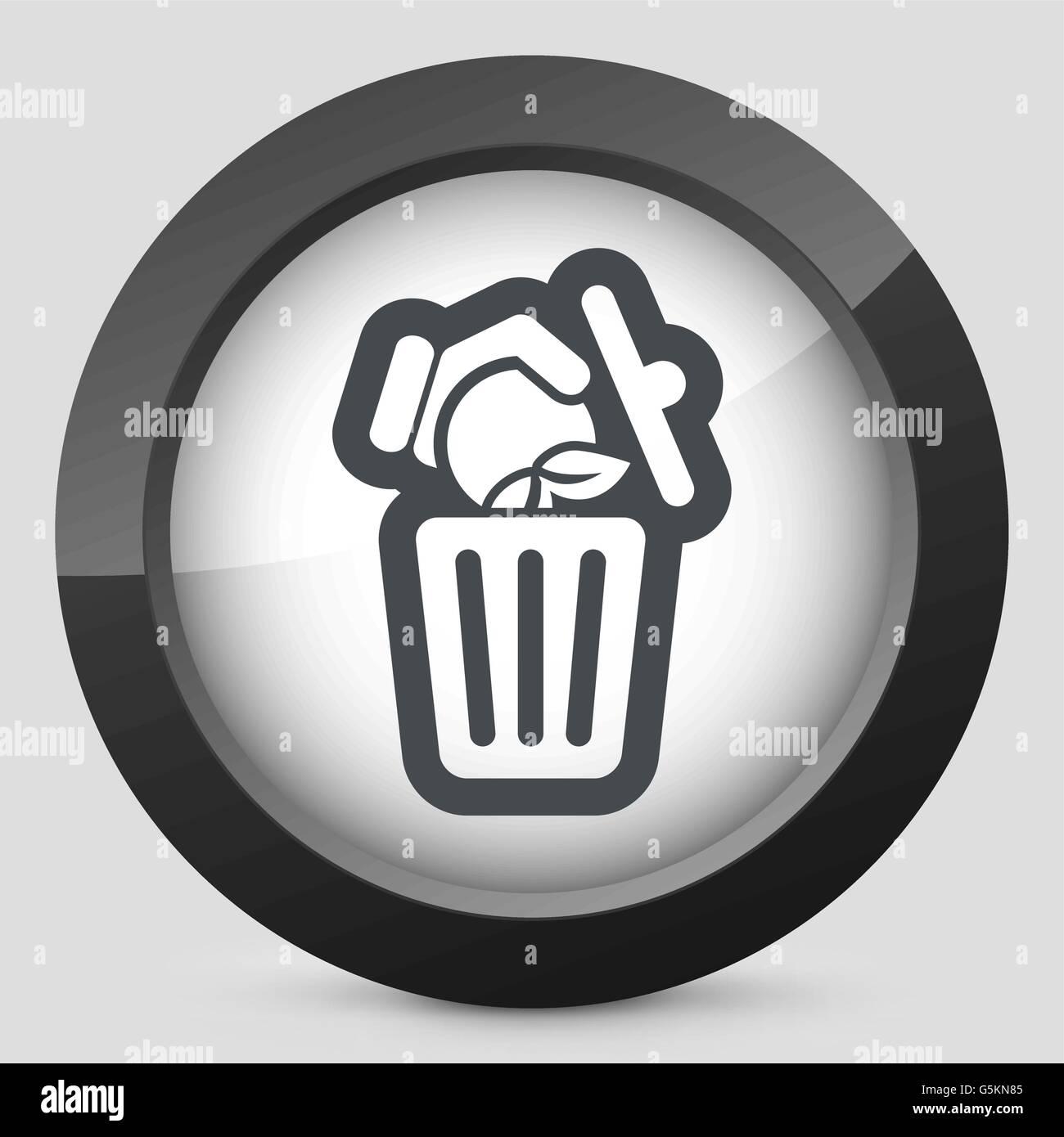 Food trash icon Stock Vector Image & Art - Alamy