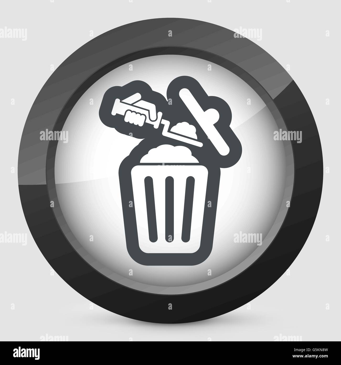 Construction waste container Stock Vector Images - Alamy
