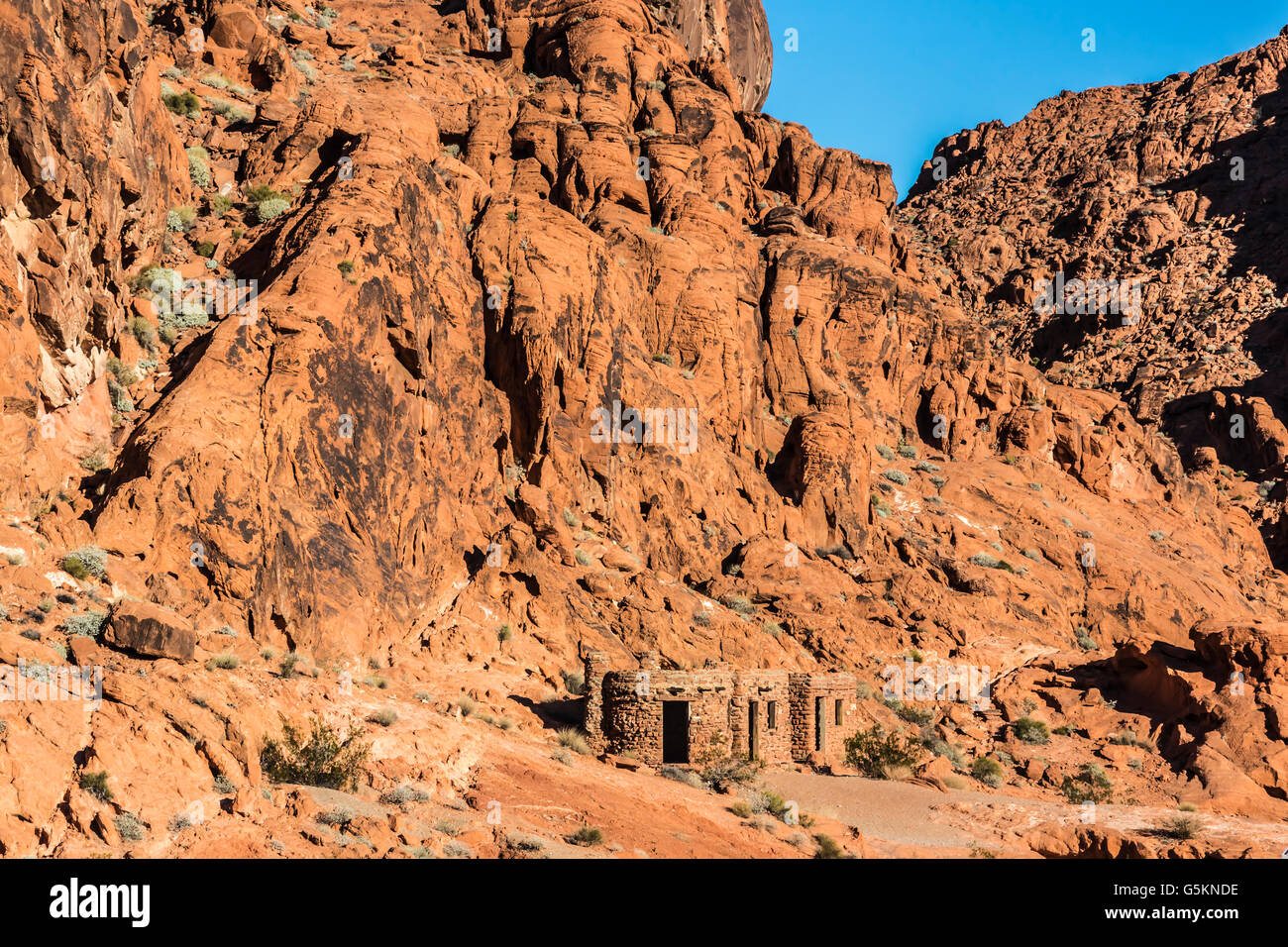 famous cabins in the red rocks of the valley of fire, nv Stock Photo ...