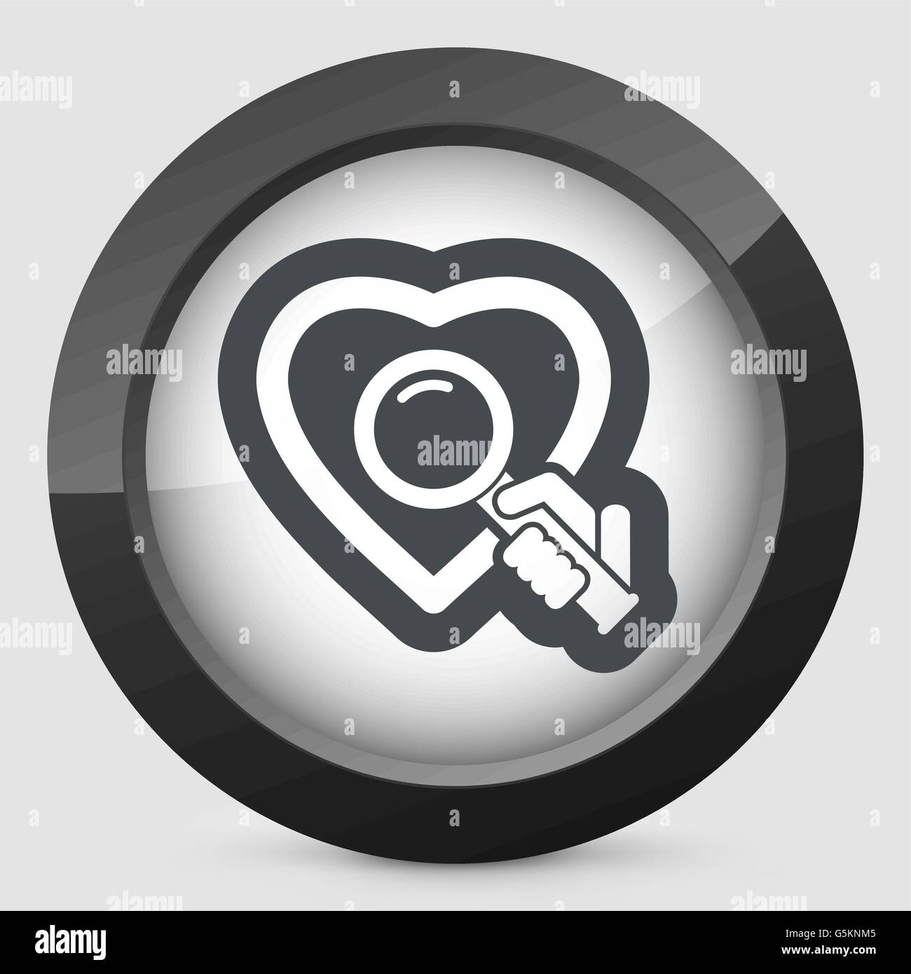 Love magnifier Stock Vector Images - Alamy