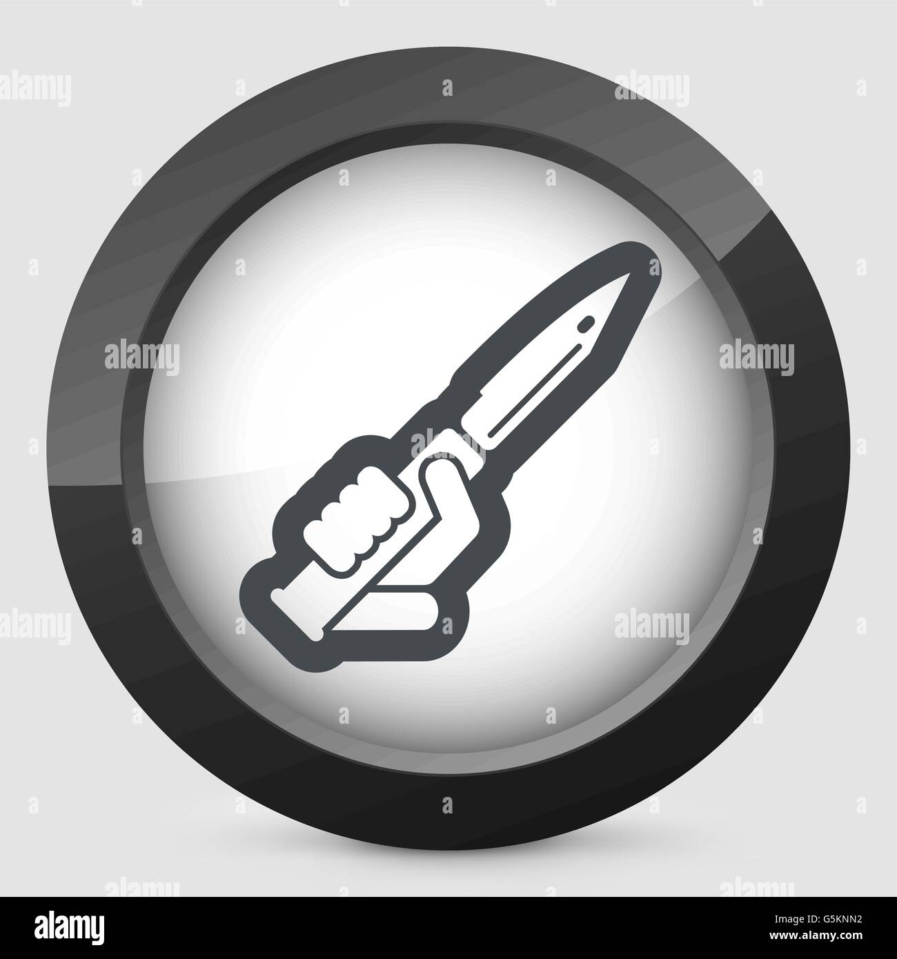 Hand holding sharp knife Stock Vector Images - Alamy