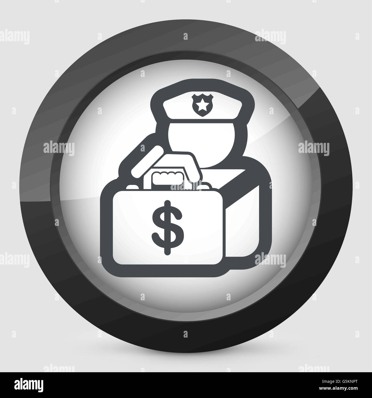 Security guard holding case Stock Vector Images - Alamy