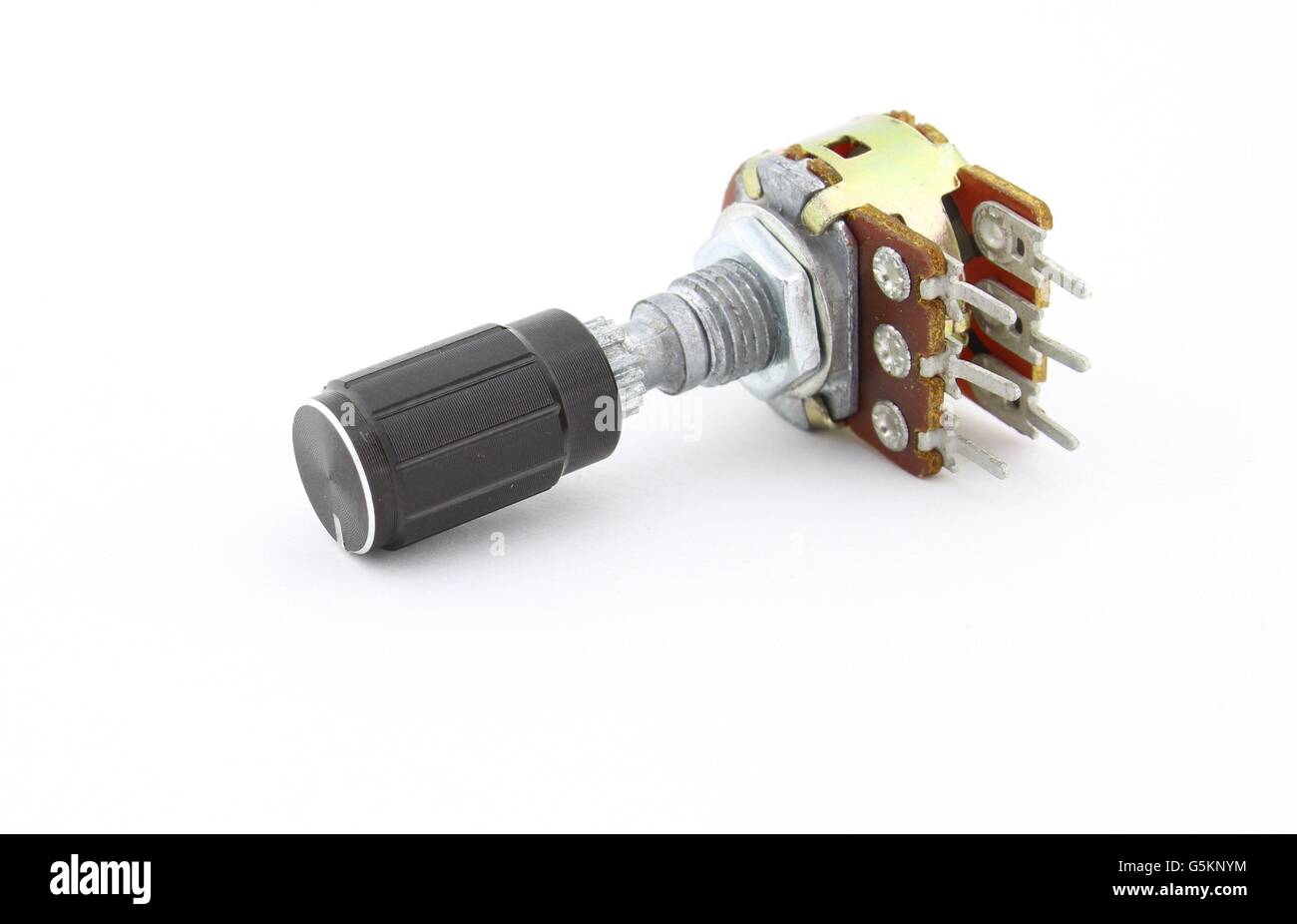 Potentiometer with knob Stock Photo - Alamy