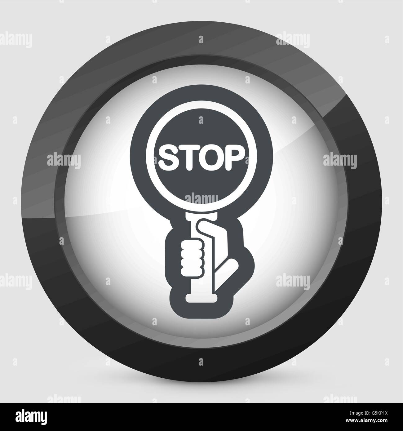 Stop signal Stock Vector Images - Alamy