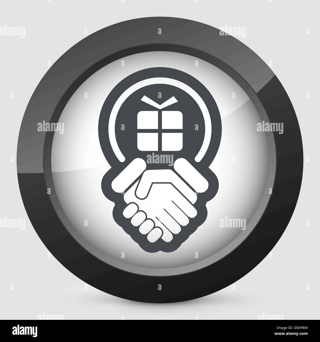 Handshake for gift icon Stock Vector Image & Art - Alamy
