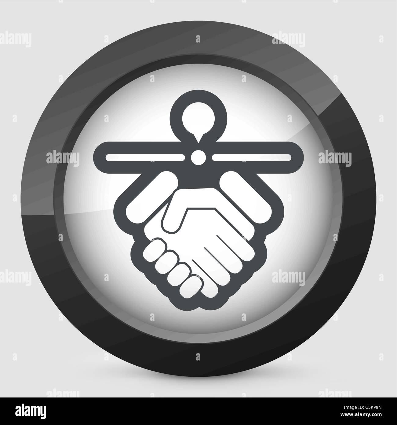 Agreeing location icon Stock Vector Image & Art - Alamy