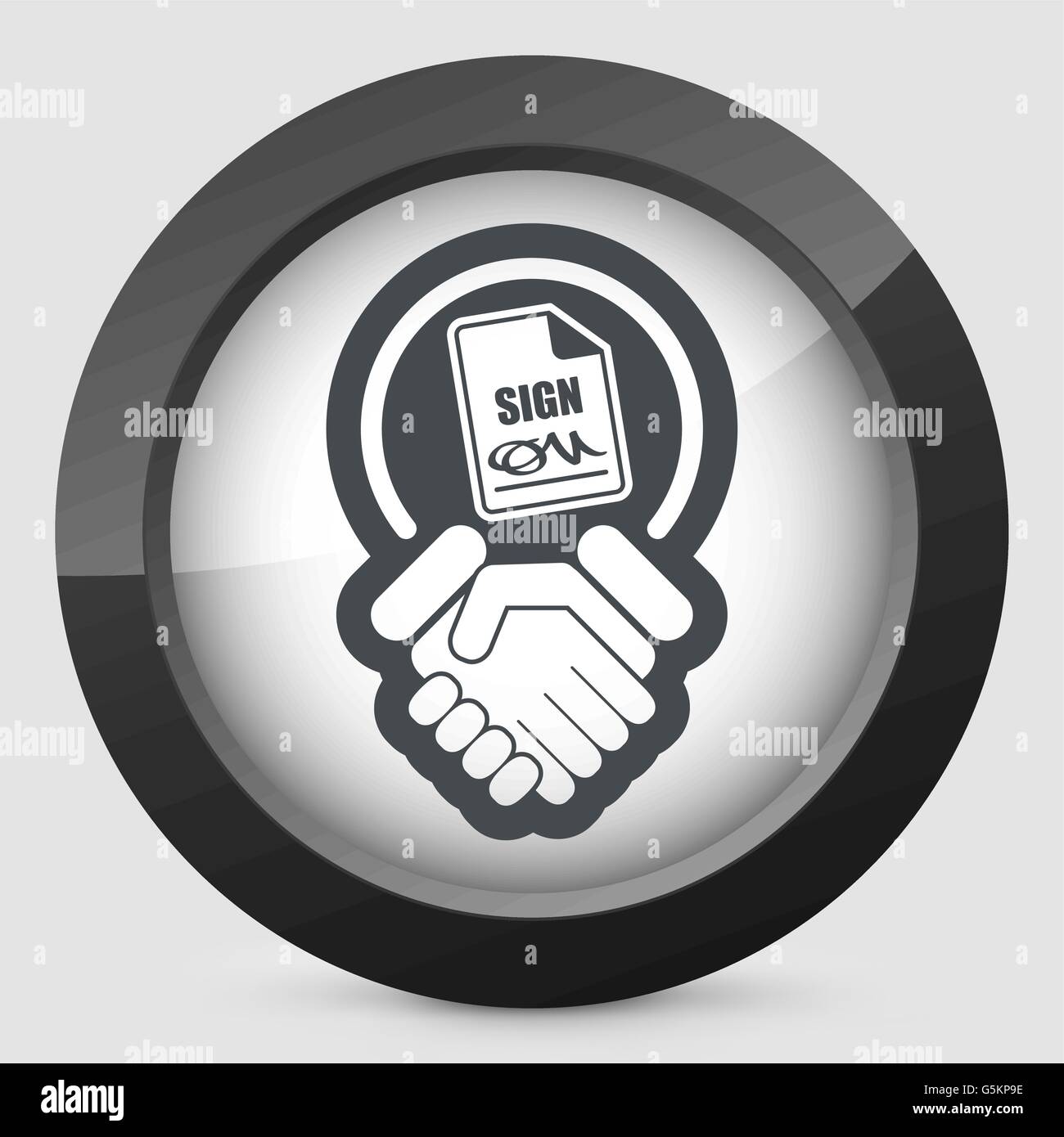 Sign on agreement document Stock Vector Image & Art - Alamy