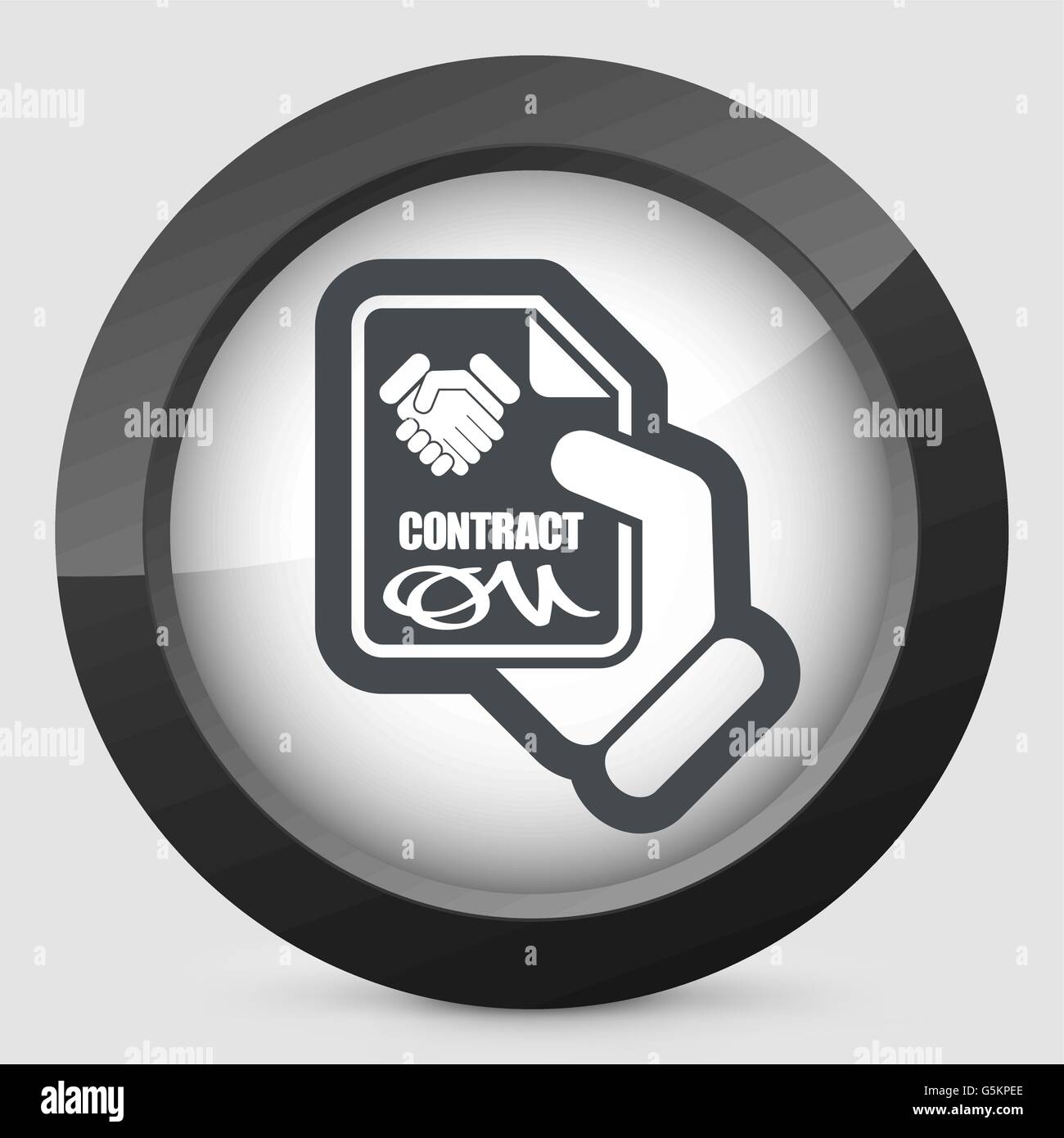 Contract concept icon Stock Vector Image & Art - Alamy