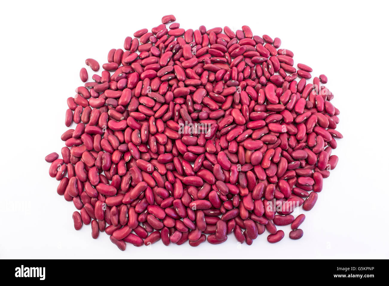 Red Beans Isolated on White Stock Photo - Alamy