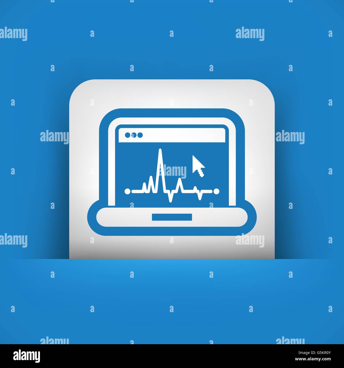 EKG on computer screen Stock Vector Image & Art - Alamy
