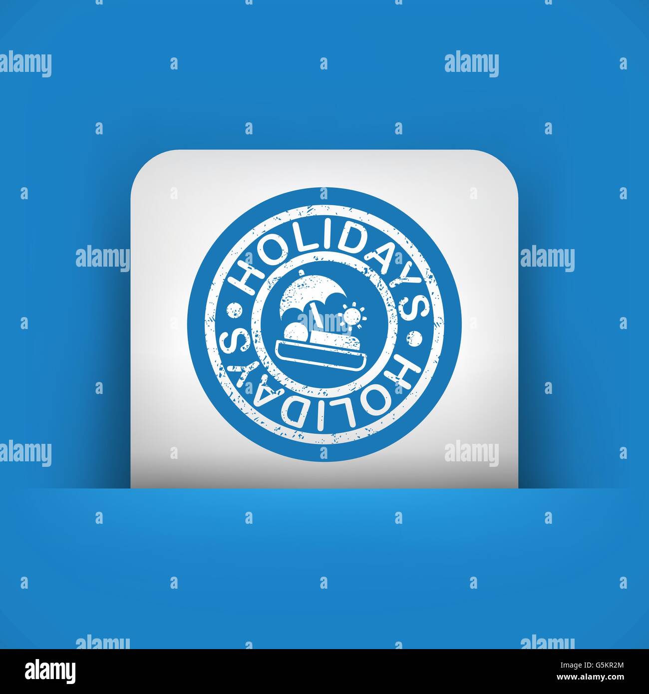 Summer postage stamp Stock Vector Images - Alamy