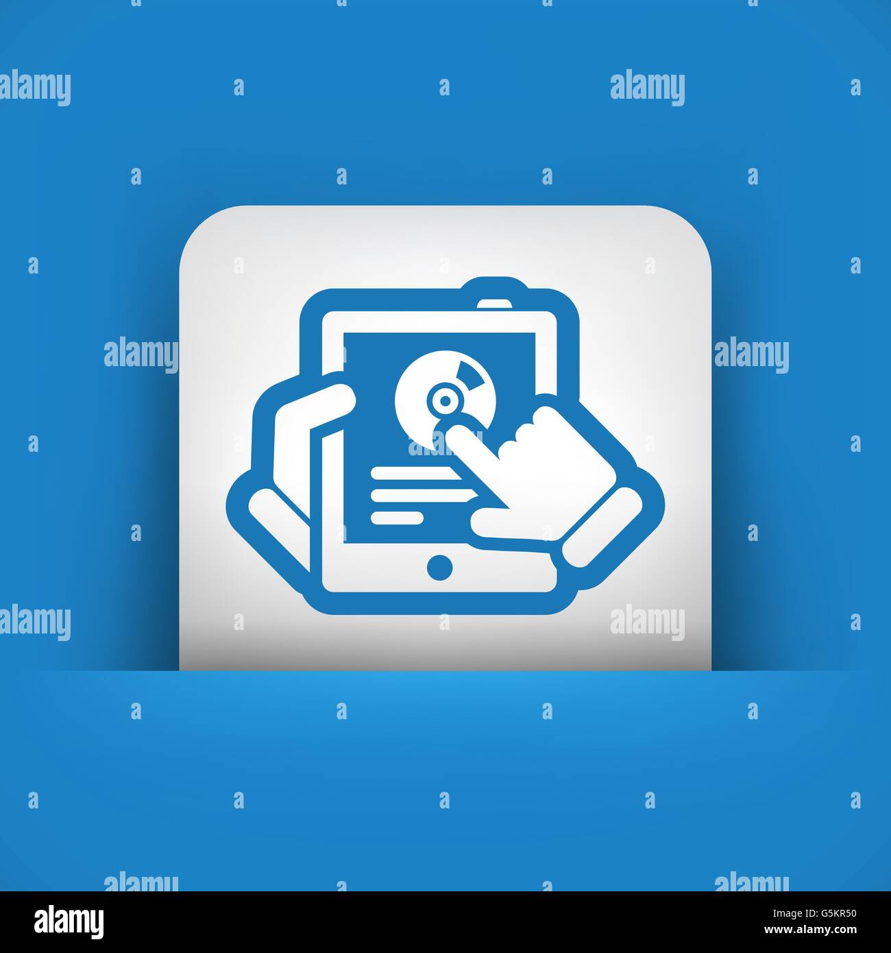 Tablet music icon Stock Vector Image & Art - Alamy