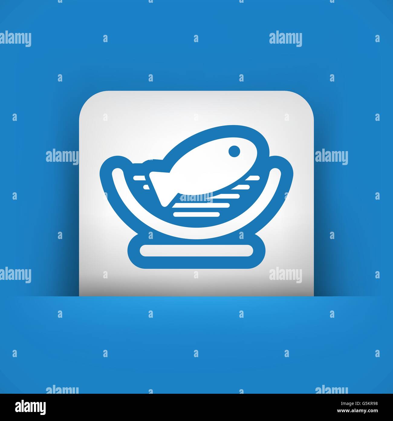 Dish of fish icon Stock Vector Image & Art - Alamy