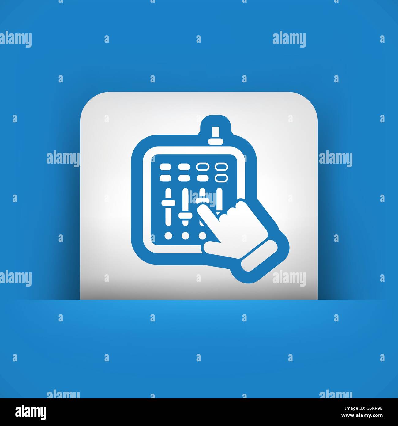 Equalizer audio levels icon hi-res stock photography and images - Alamy