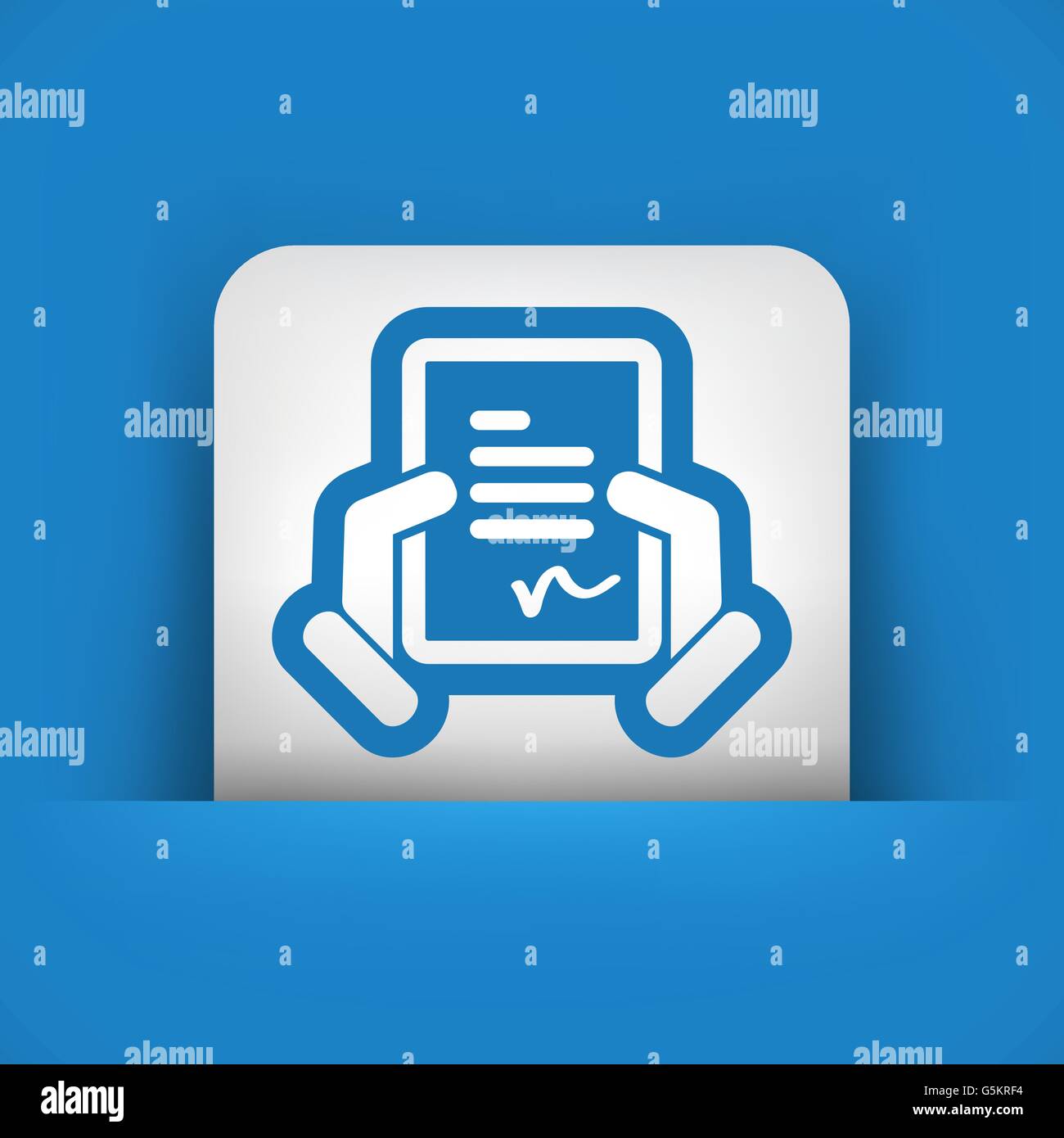 Document signature icon Stock Vector Image & Art - Alamy