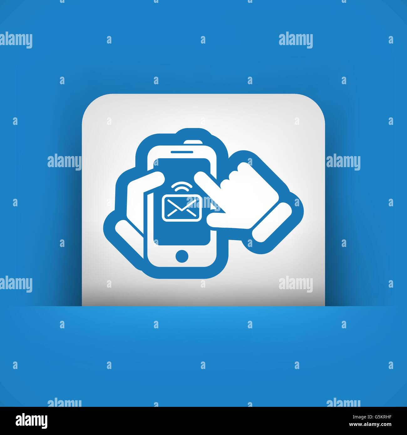 Smartphone mail icon Stock Vector Image & Art - Alamy