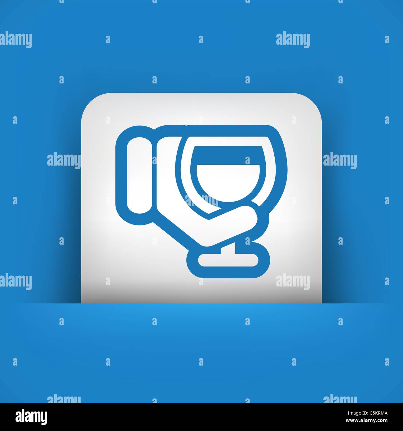 Hand holding champagne glass Stock Vector Images - Alamy