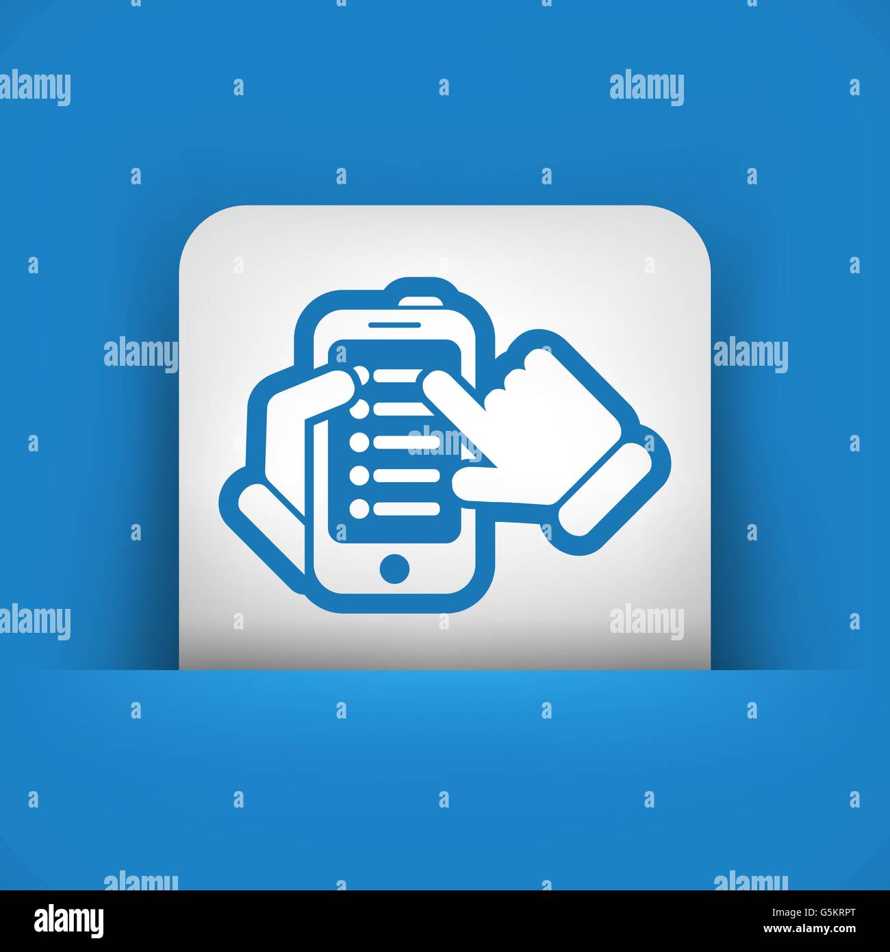 Smartphone list icon Stock Vector Image & Art - Alamy
