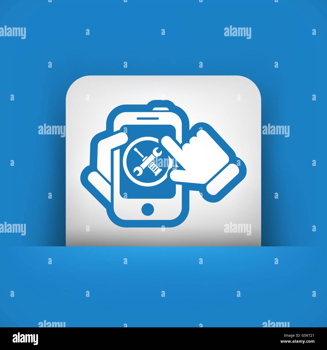 Smartphone setting icon Stock Vector Image & Art - Alamy