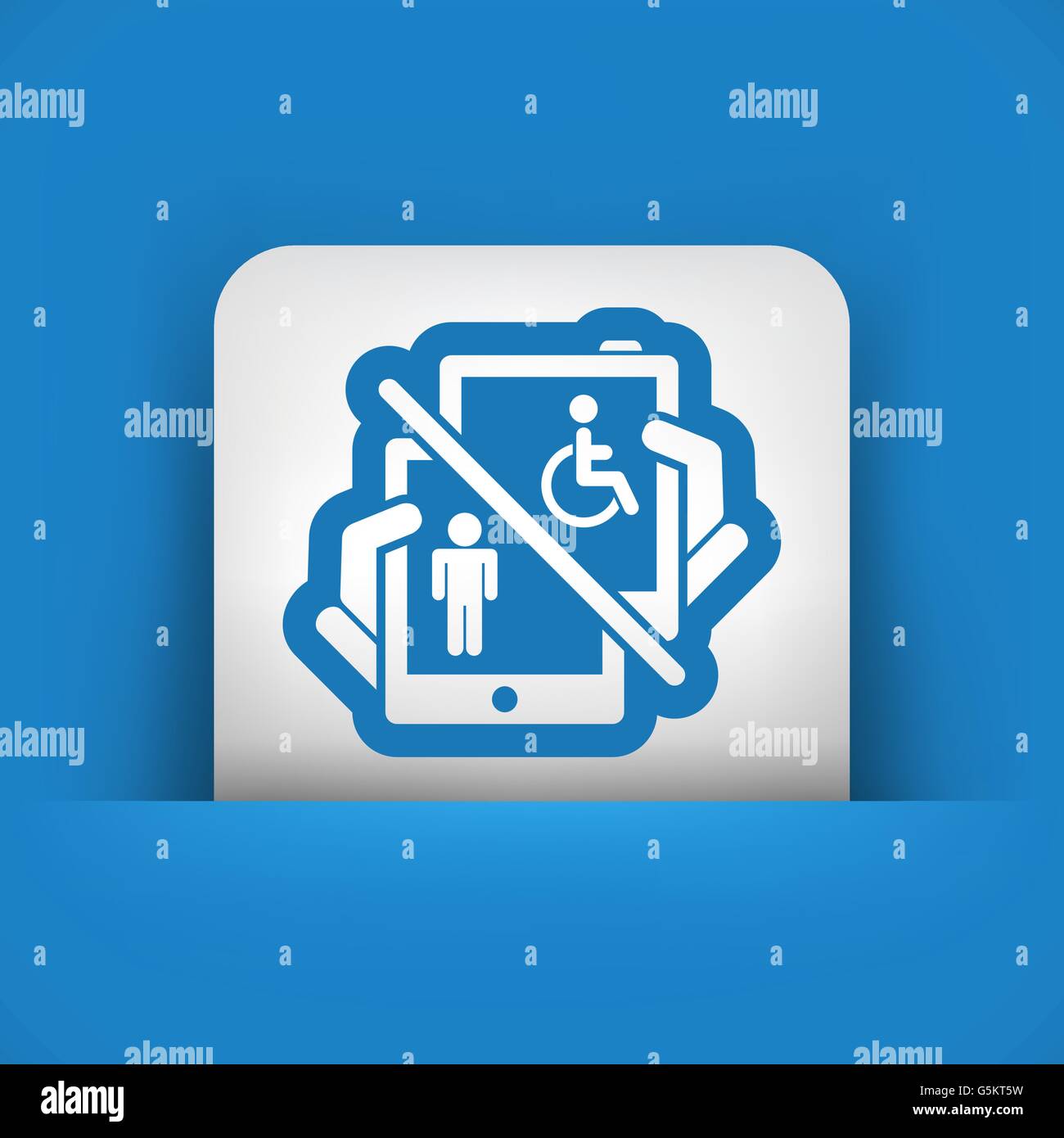 Disabled social network Stock Vector Image & Art - Alamy
