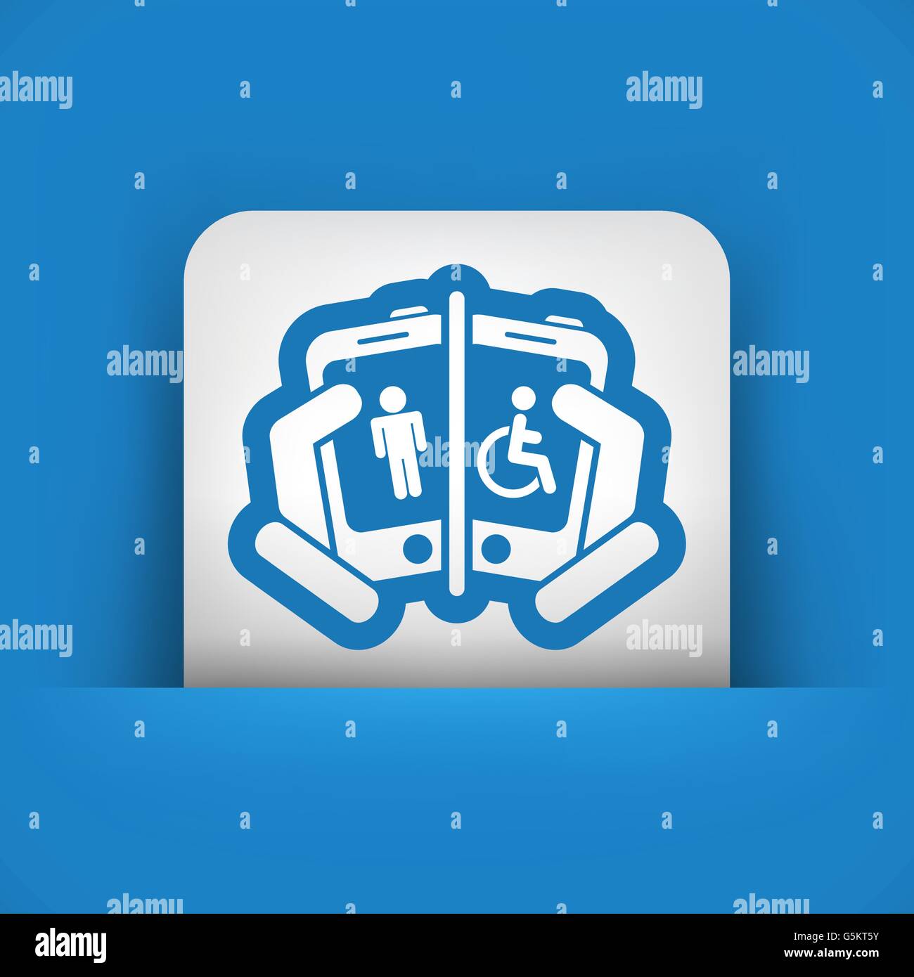 Disabled social network Stock Vector Image & Art - Alamy