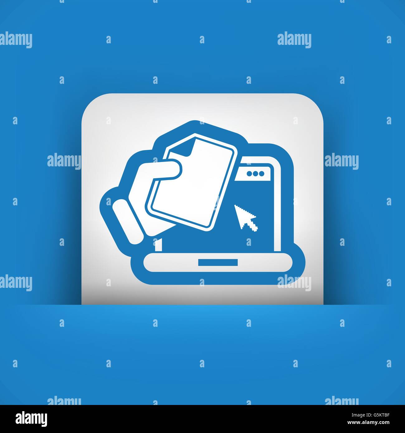 Laptop document icon Stock Vector Image & Art - Alamy